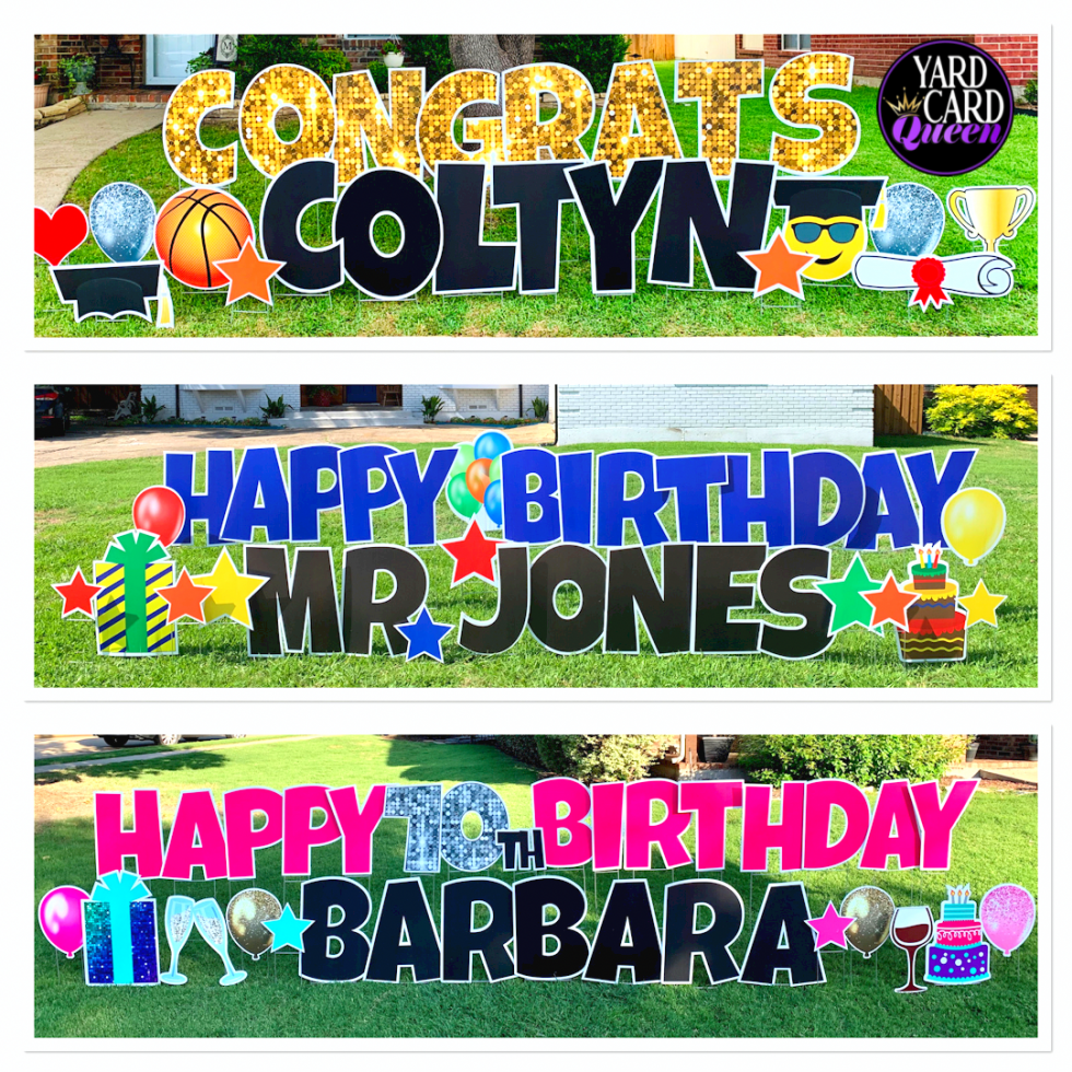 Yard Card Queen Swag | Yard Sign Rental Company | Best Yard Signs