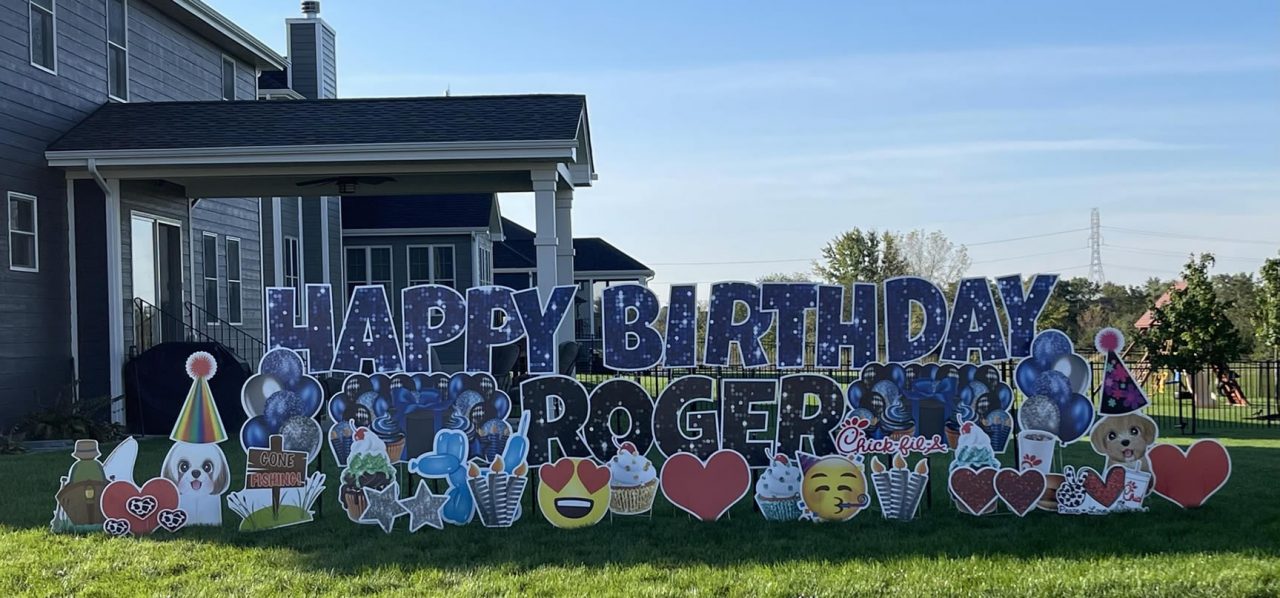 Big Yard Signs | Lawn Sign Rental Birthday Celebrations | Yard Sign Rental